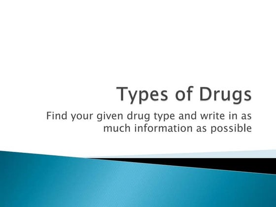 Types of Drugs & Alcohol Being Used at Work | PDF