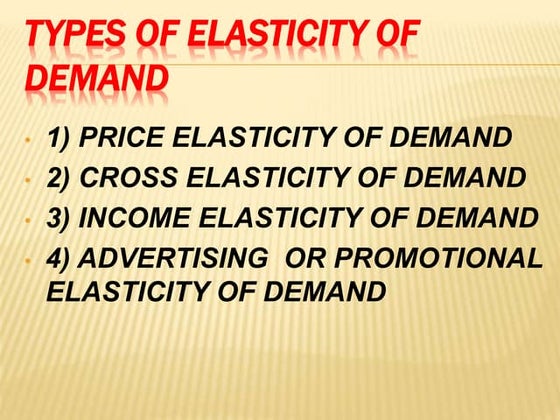 Price elasticity of demand | PPT