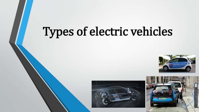 Basic of electrical vehicles components and parts | PPTX