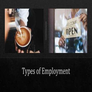 employment types - different classifications | PPT