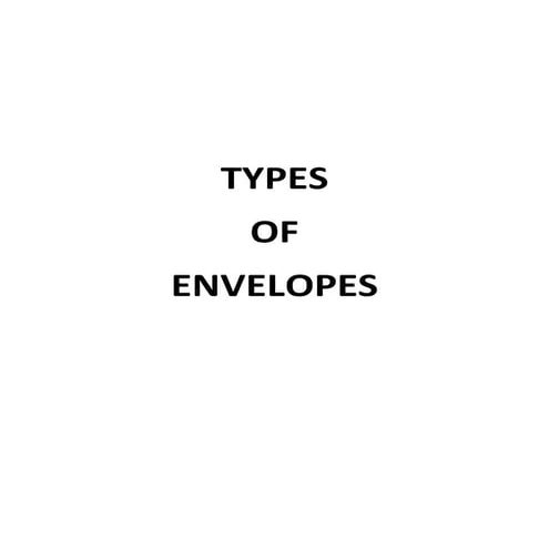 Types of Envelopes | PDF