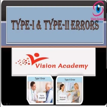 Types of Errors - Type I and Type II Errors | PPTX