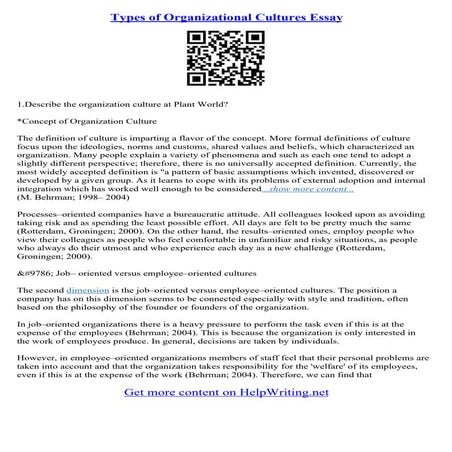 Types Of Essay Organization | PDF