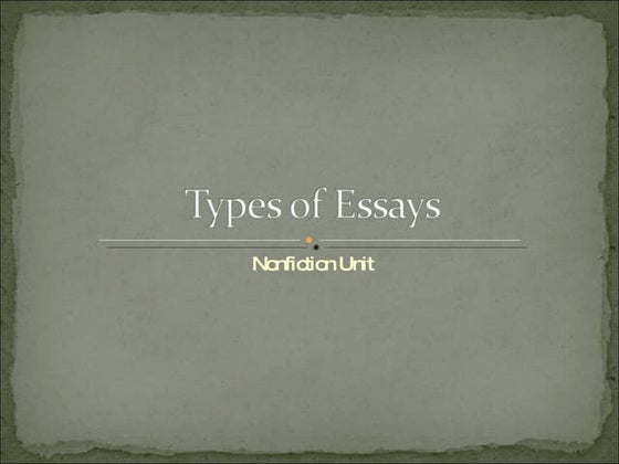 Parts of an Essay | PPTX