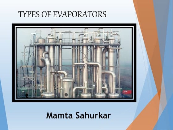 Multi Effect Evaporators | PPT