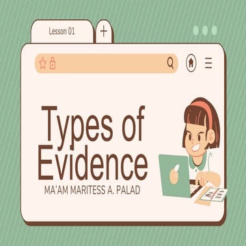 Types of Evidence.pptx_ English 9- Evidence | PPTX