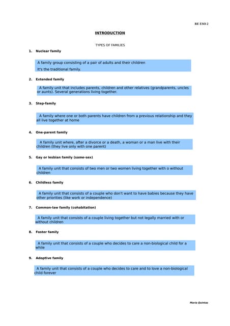 Kinds of family structures | PPT