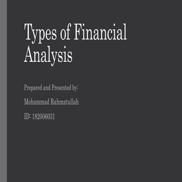 Types of Financial Analysis.pptx | Stocks and Bonds | Personal Investing