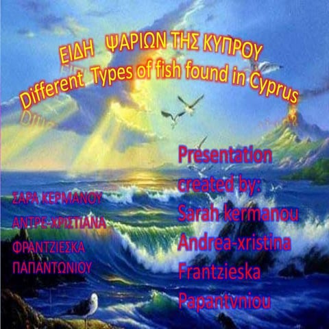 Types of fish 4 from Cyprus | PPTX