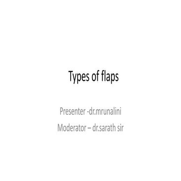 Types of flaps | PPTX