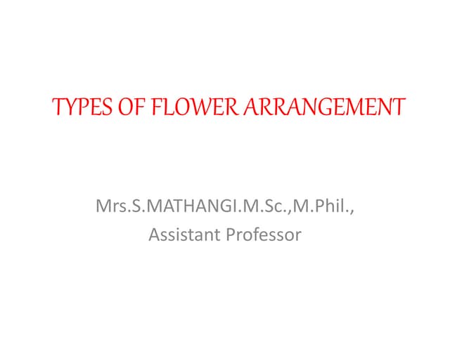 flower arrangement | PPTX