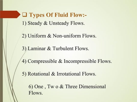 Types of fluid flow | PPTX