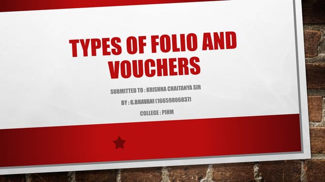 TYPES OF GUEST FOLIOS | PPTX