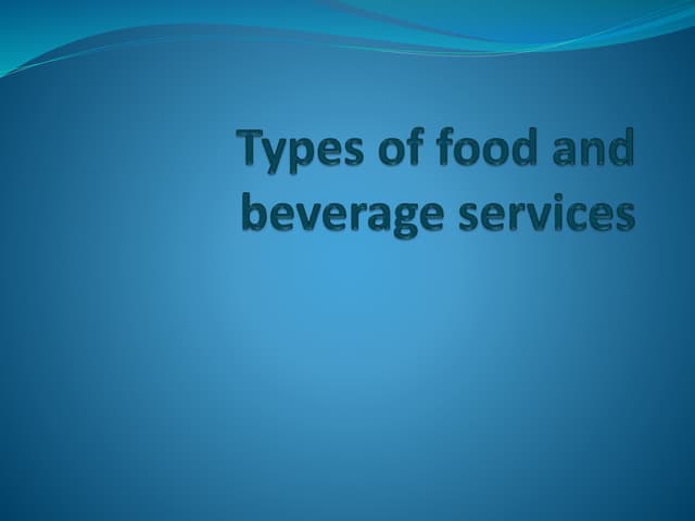 Types of service | PPT
