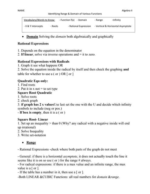 Domain and range | PPT