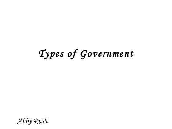Different forms of gov | PDF