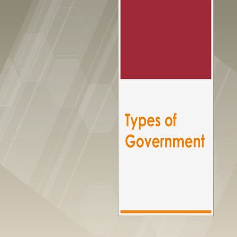 Types of Government | PPT