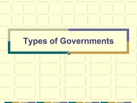 FORMS OF GOVERNMENT for demoFORMS OF GOVERNMENT for demo | PPT