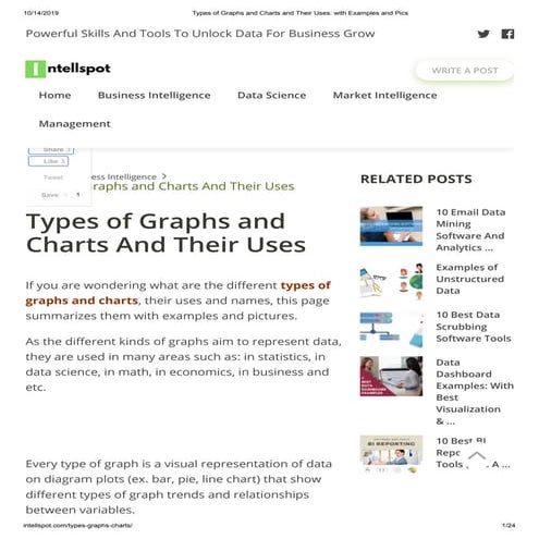 Types Of Graphs And Charts And Their Uses With Examples And Pics | Pdf