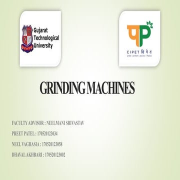 Types of grinders | PPTX