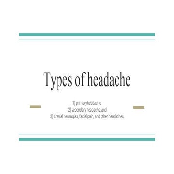 Types of headaches | PPT