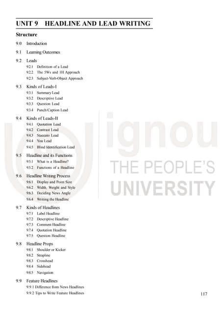 Rewrite a news story lead writing exercise | PDF