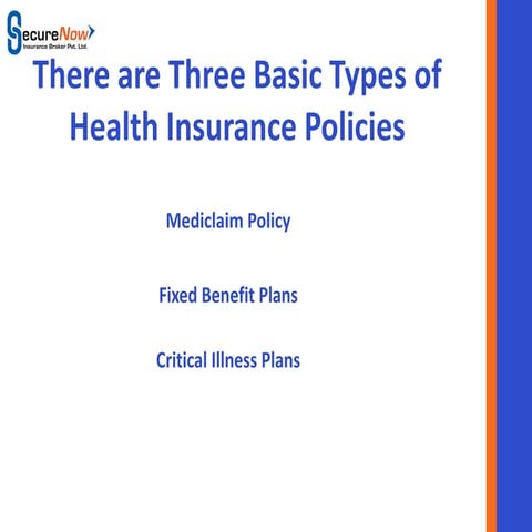 Types of health insurance policies | PDF