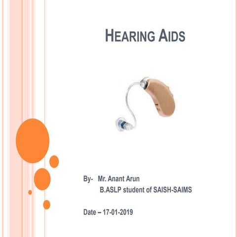 Hearing Aid | PPTX