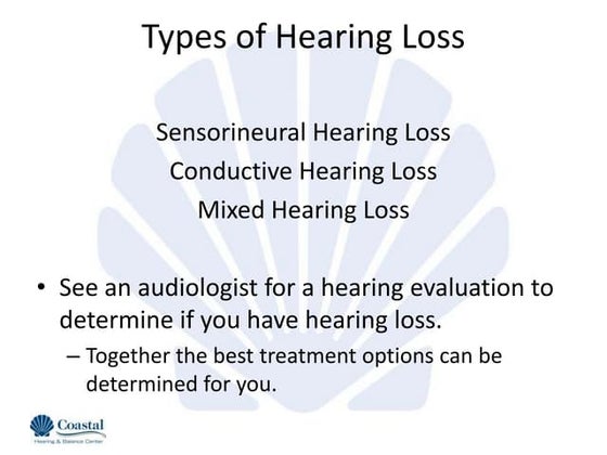 Conductive hearing loss | PPT