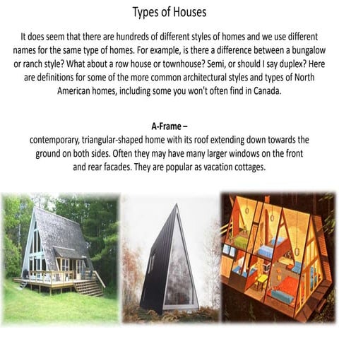Types of house | PPTX