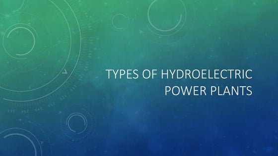 Hydroelectric 3 | PPT