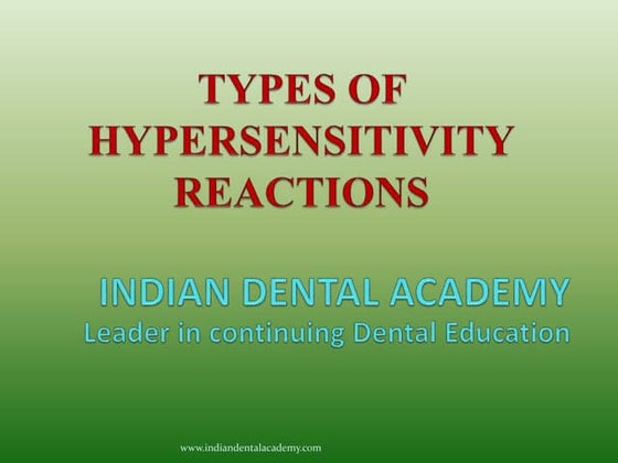 Hypersensitivity Concepts Vo Ppt