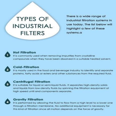 Types of Industrial Filters | PDF | Water Services | Home Utilities