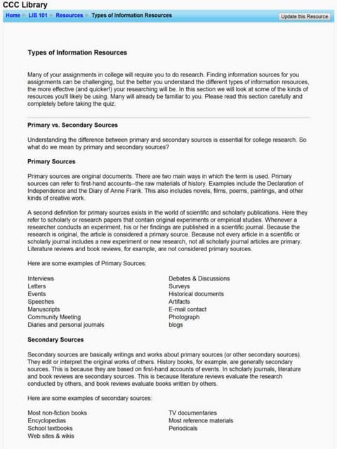 Types of Information Sources | PPTX