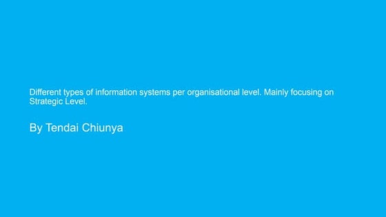ORGANIZATIONAL INFORMATION SYSTEM | PPT