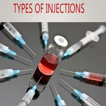 Types of injection | PPTX