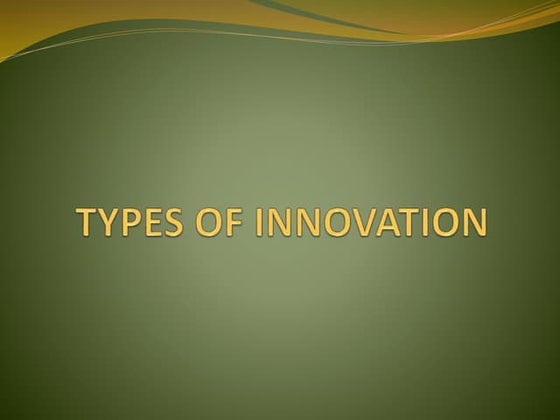 Innovation ppt | PPT