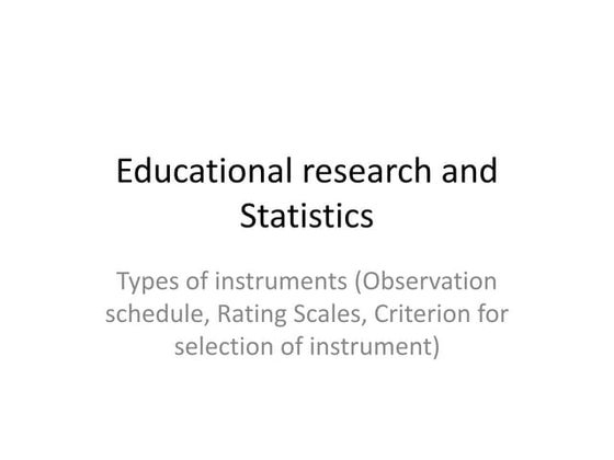 Checklist ON RESEARCH | PPT