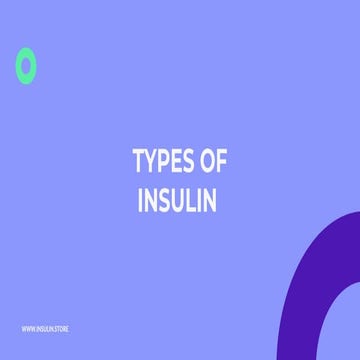 Types of Insulin | PDF