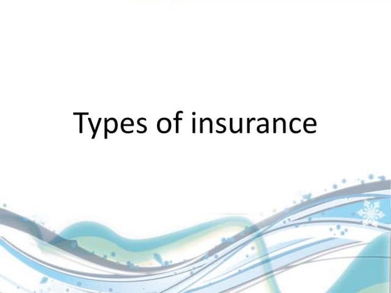 Introduction about insurance | PPT