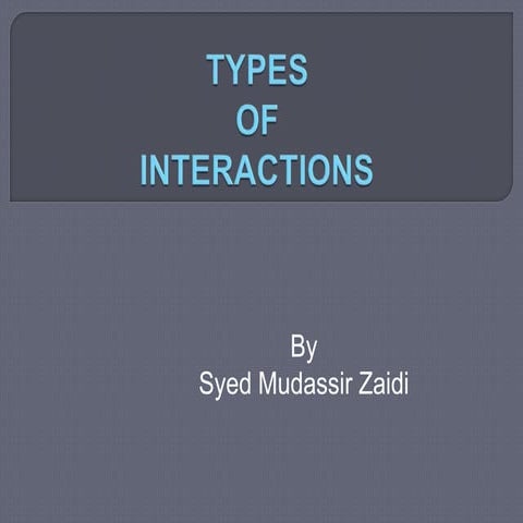 Basic Forces of Nature or Interactions | PPTX