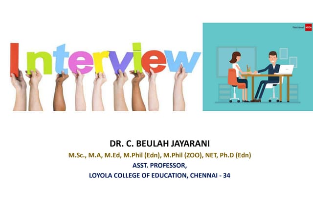 The job application process interview