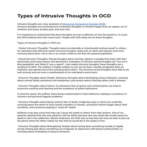 Types of Intrusive Thoughts that one may experience in OCD.pdf