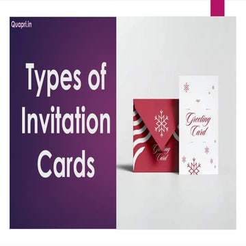 Quapri Presents Types of Invitation Cards.pptx