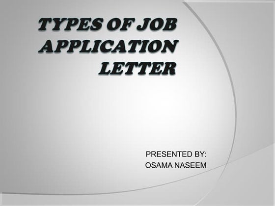Cover letter | PPT