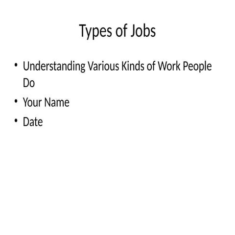 Types of Job that can help your certific | PPTX