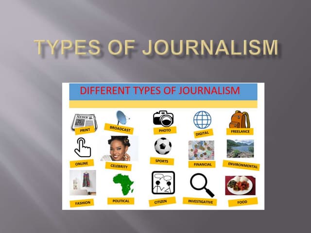 Types of Journalism | PPTX