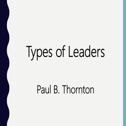 Types of leaders | PPT