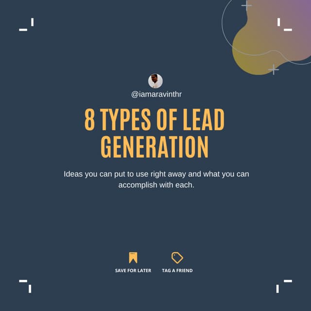 8 Types of Lead Generation | PDF