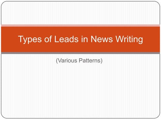 Kinds of headlines | PPTX | Sports